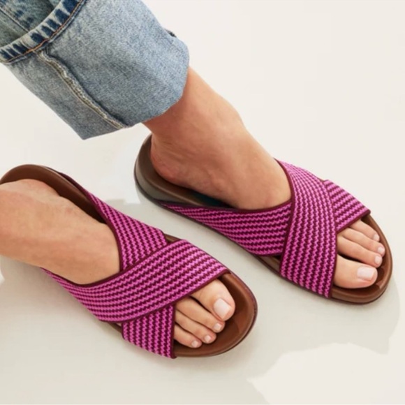 Rothy's | Shoes | Rothys The Weekend Slide In Sangria Stripe | Poshmark